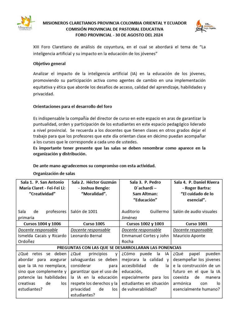 Foro Educativo | PDF