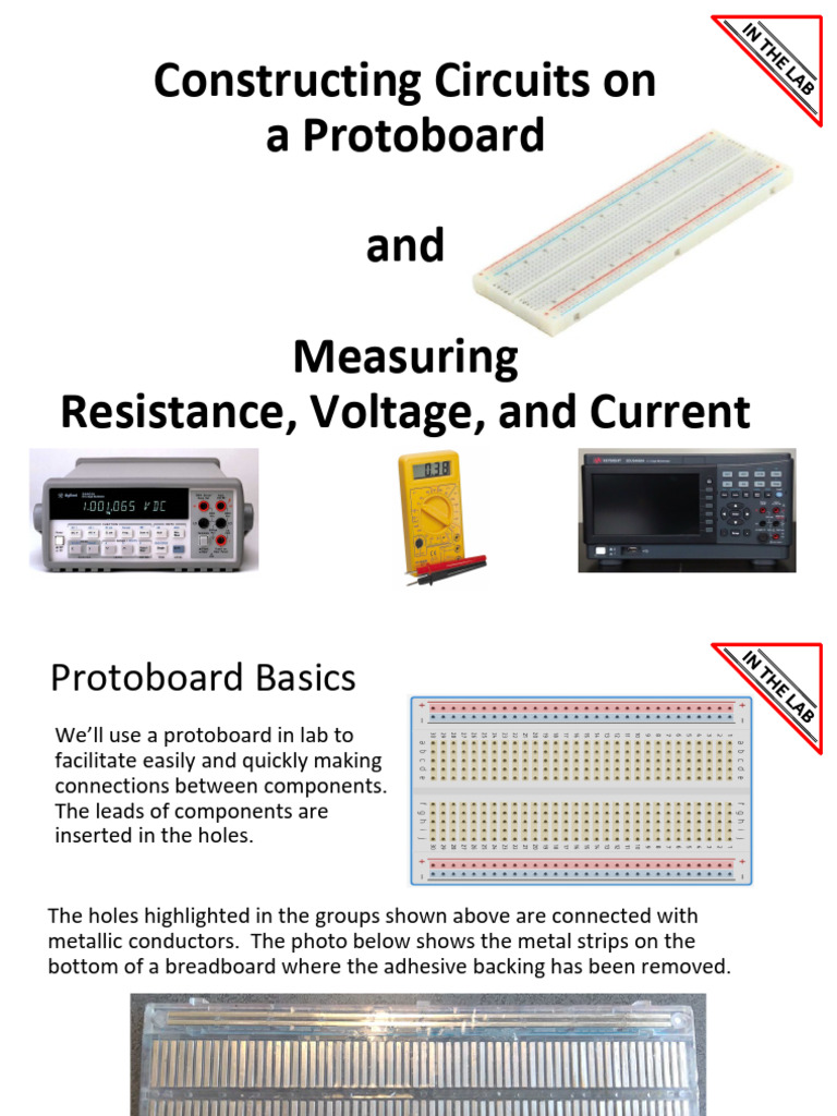 2 1 Protoboard And Meters Notes Pdf