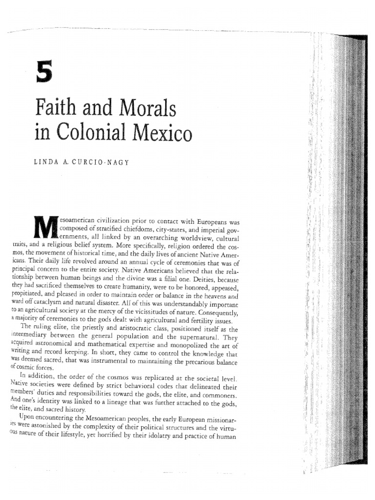 Faith and Morals in Colonial Mexico | PDF