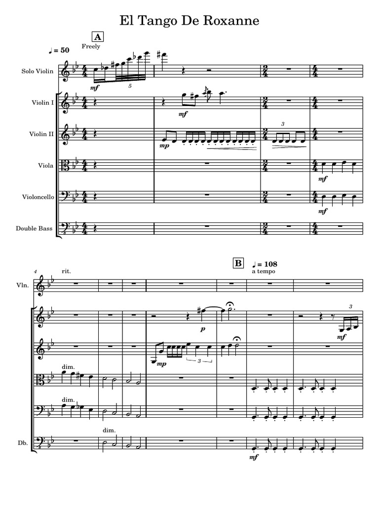 El Tango de Roxanne | PDF