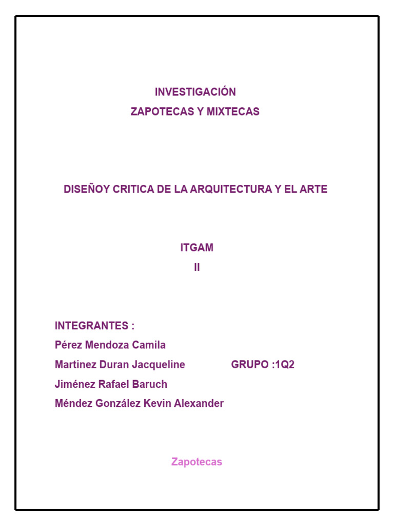 Investigacion Itgam | PDF | Mesoamérica | Ciencias sociales