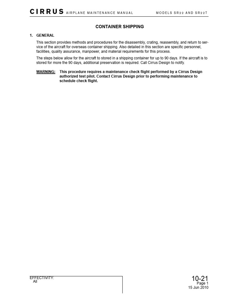 Cirrus: Container Shipping | PDF