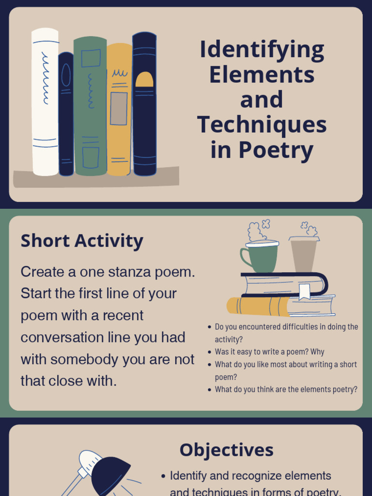 CW WK3 Identifying Elements and Techniques in Poetry | PDF