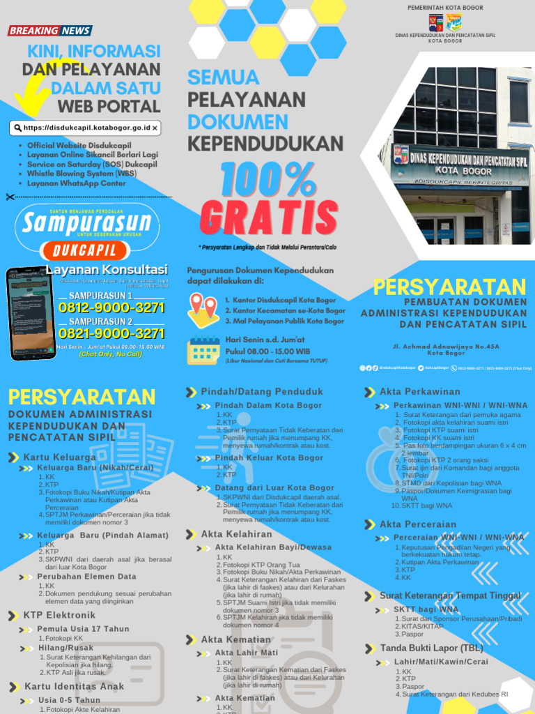 Leaflet Dukcapil - 2 | PDF