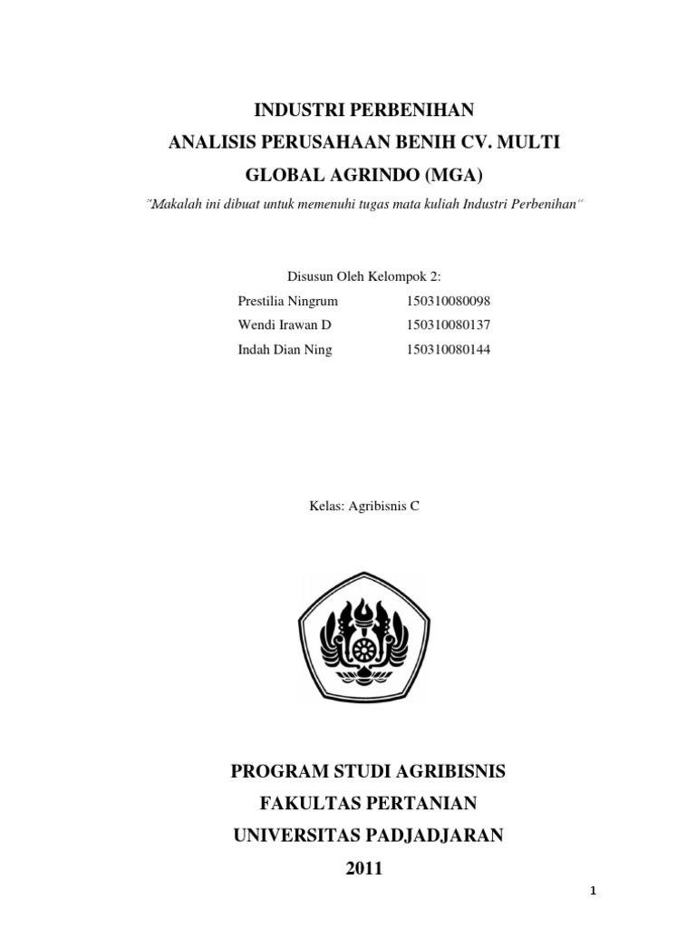 Analisis CV Multi Global Agrindo | PDF