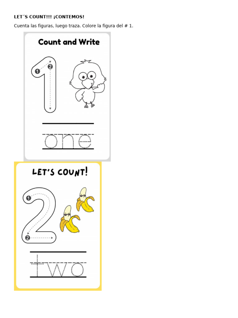 Let's Count (2° y 3°) | PDF