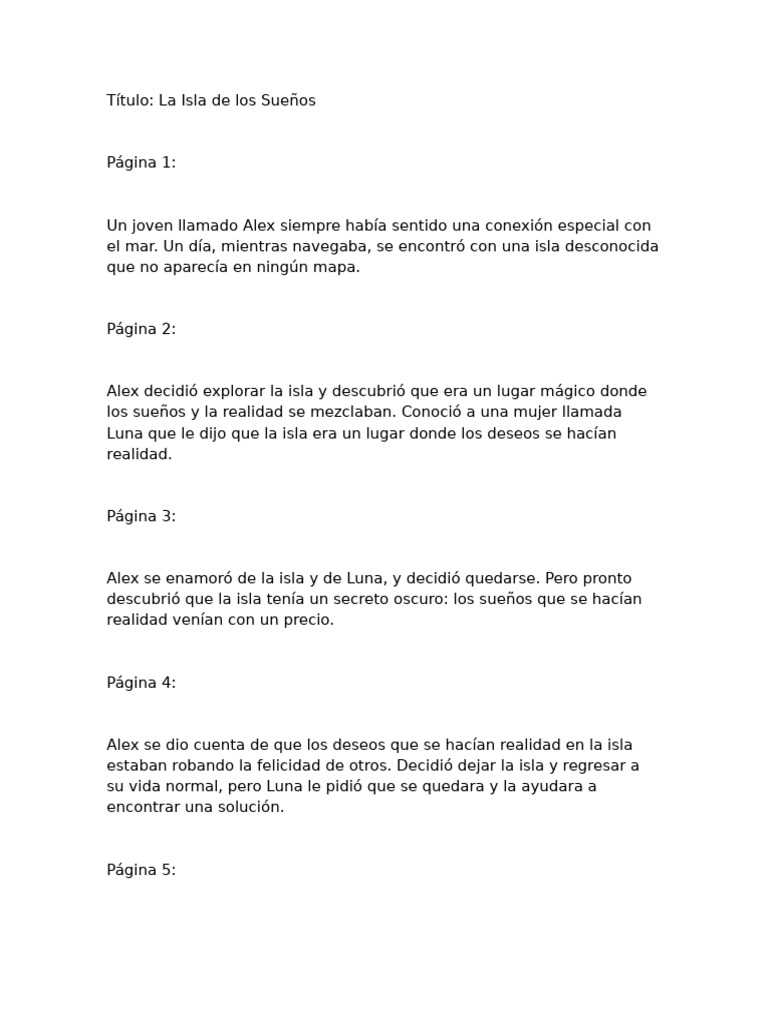 La Isla de Loa Sueños | PDF
