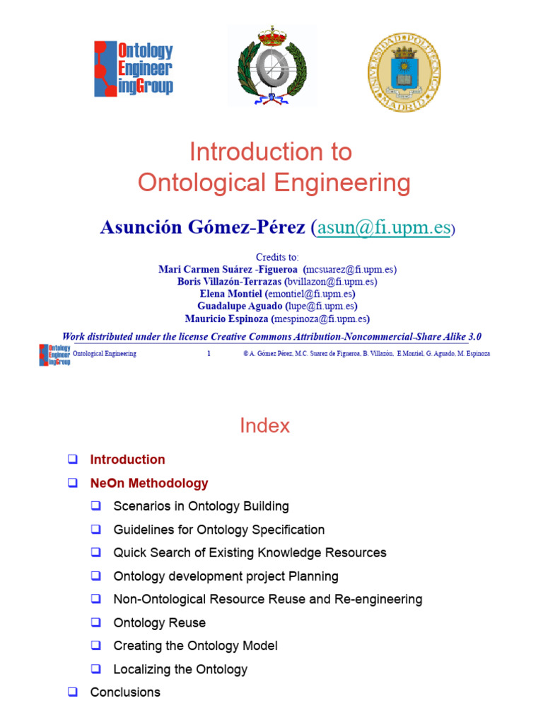 Introduction to Ontological Engineering | PDF | Ontology (Information Science) | Resource ...