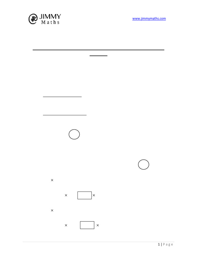 PSLE Booster Level 1 Whole Numbers Decimals and Conversion Solutions | PDF
