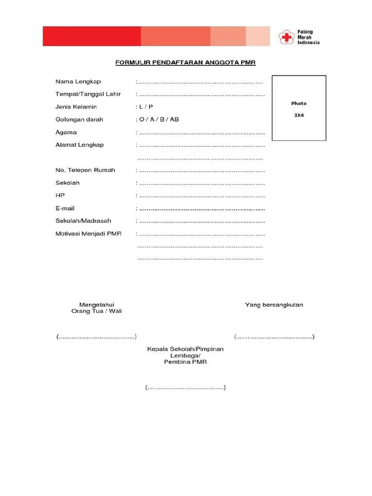formulir pmr SMP OIKUMENE MAHANAIM | PDF