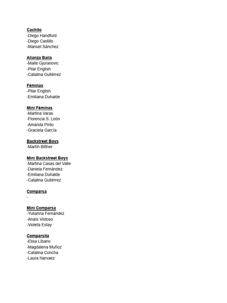 Encargadxs de Pruebas SDC | PDF