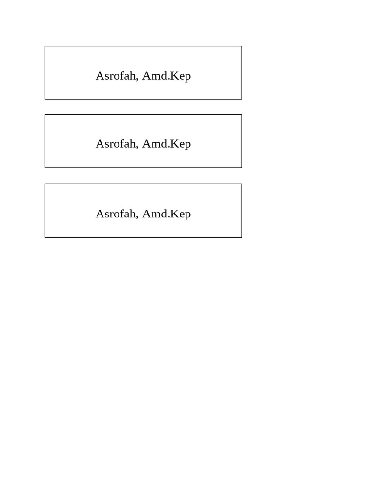 Asrofah, Amd - Kep | PDF