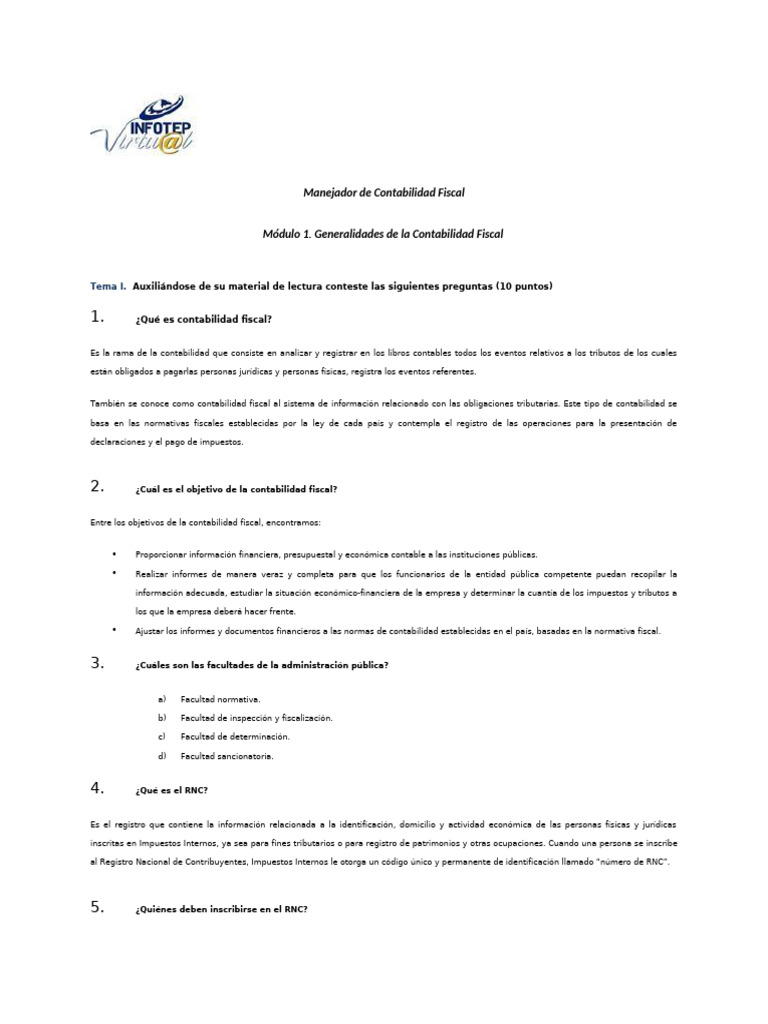 Actividad 1 Modulo 1 | PDF