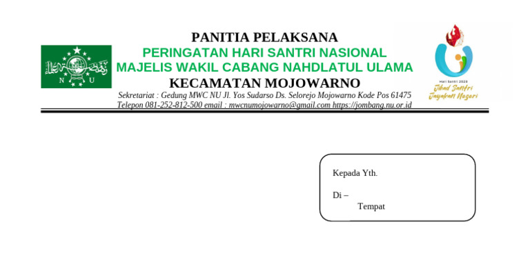 Kepada Yth | PDF