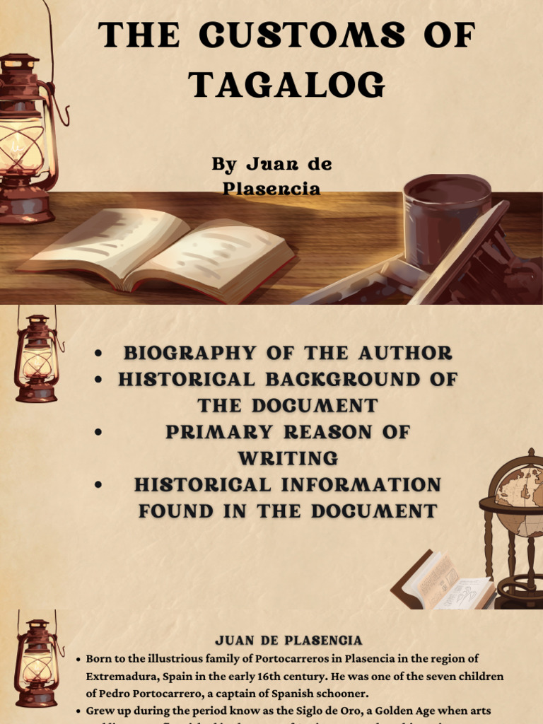 The Customs of Tagalog | PDF