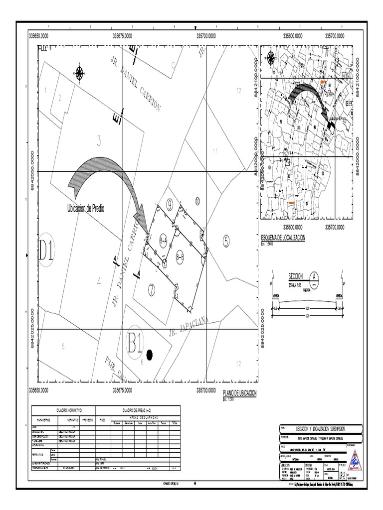 Plano de Tio Doro-Ubicacion y Localizacion para Negativa | PDF