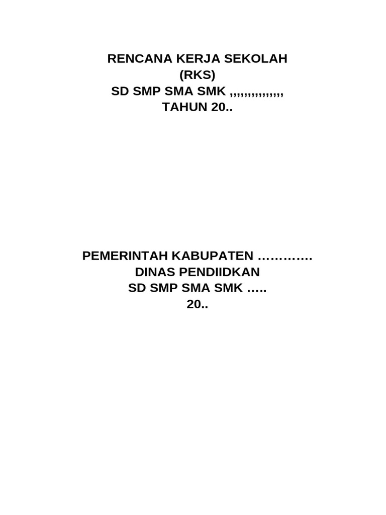 1 CONTOH RKS | PDF