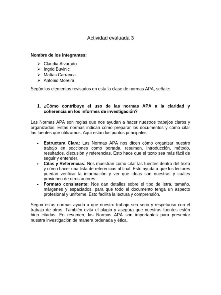 Actividad Evaluada 3 | PDF