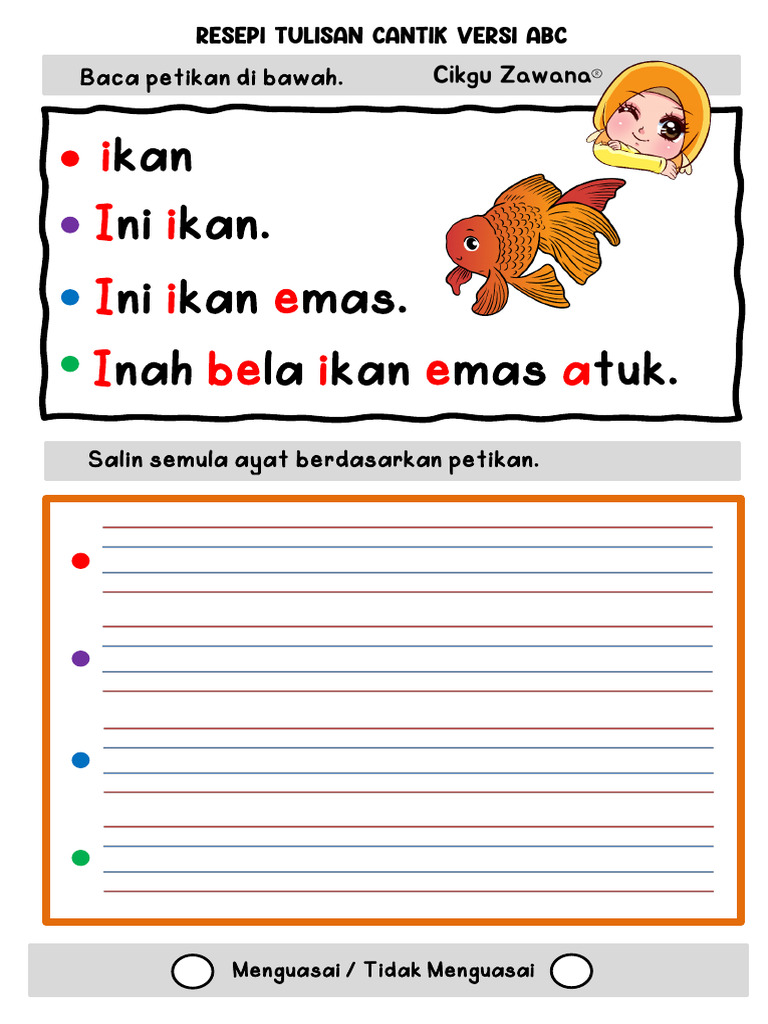 Resipi Tulisan Cantik Versi ABC Part 2 | PDF
