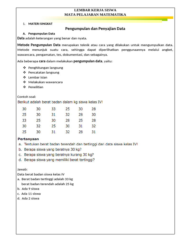 LKS MTK Kls 5 | PDF