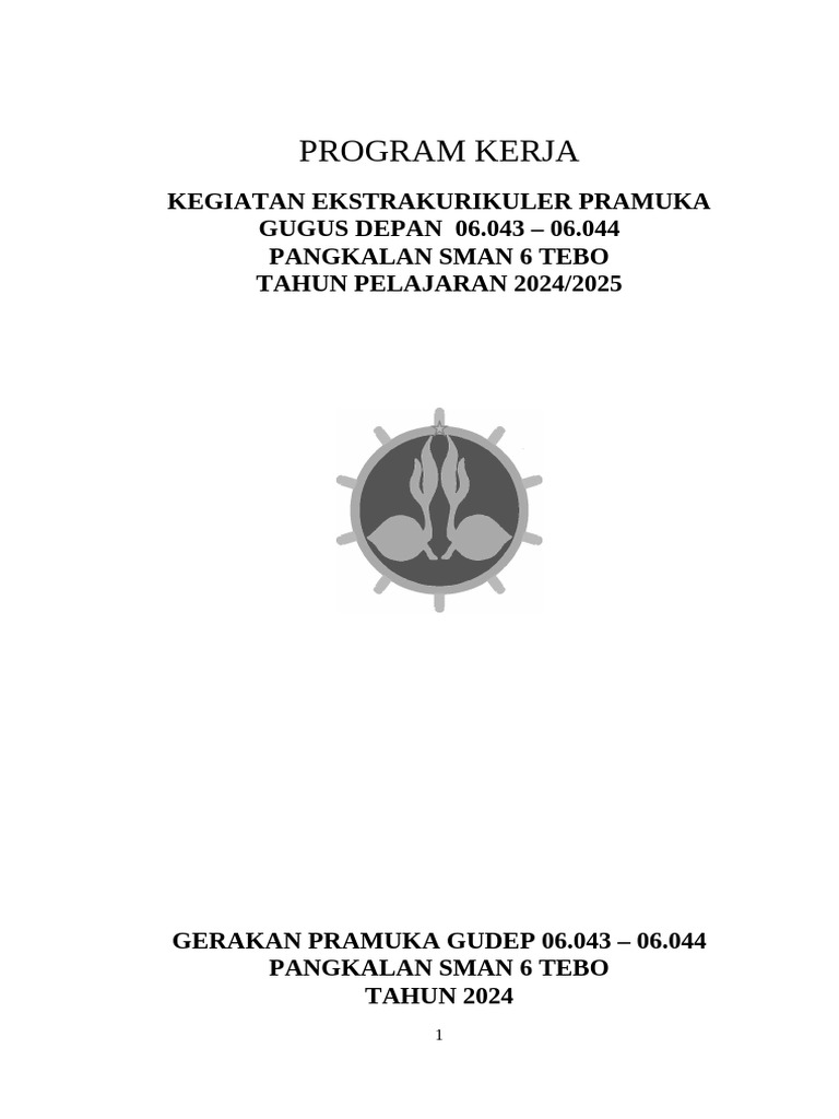 ProgJa Pramuka SMAN6 | PDF