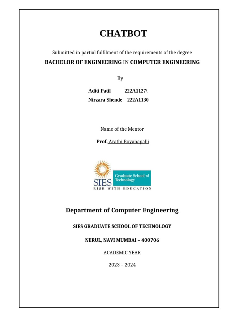 AI University Chatbot | PDF