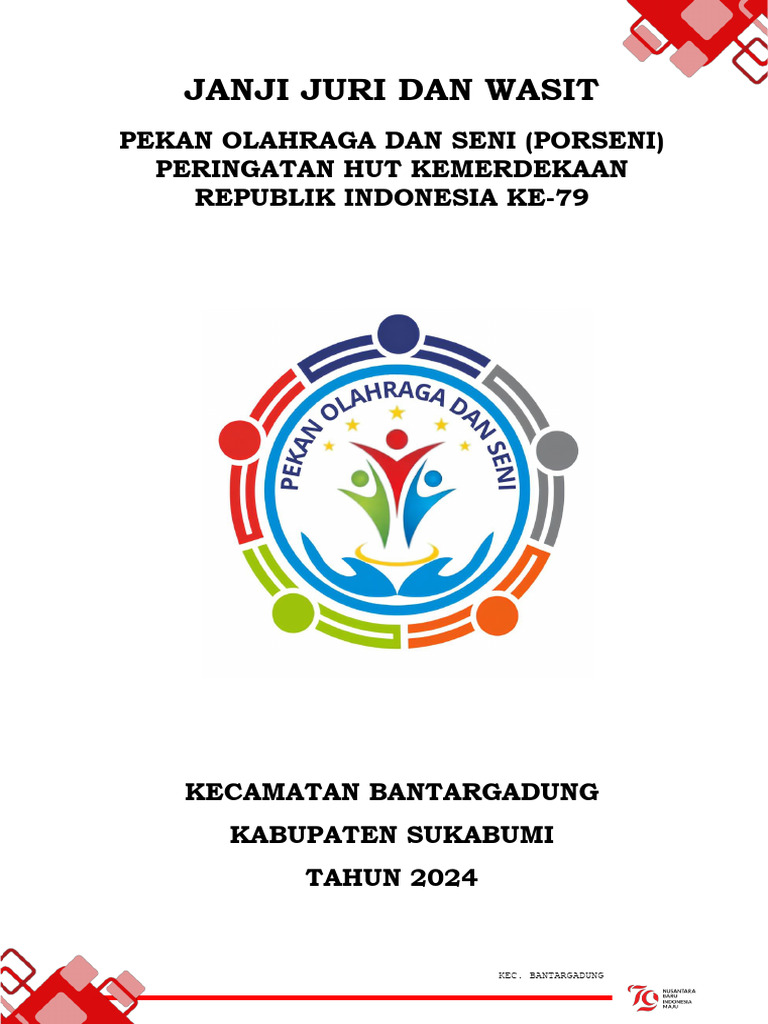 Janji Juri Dan Wasit - PORSENI | PDF