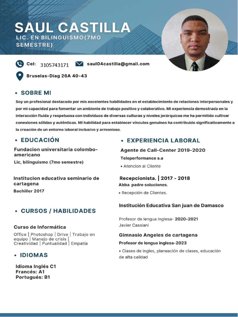 CV Currently Saul | PDF