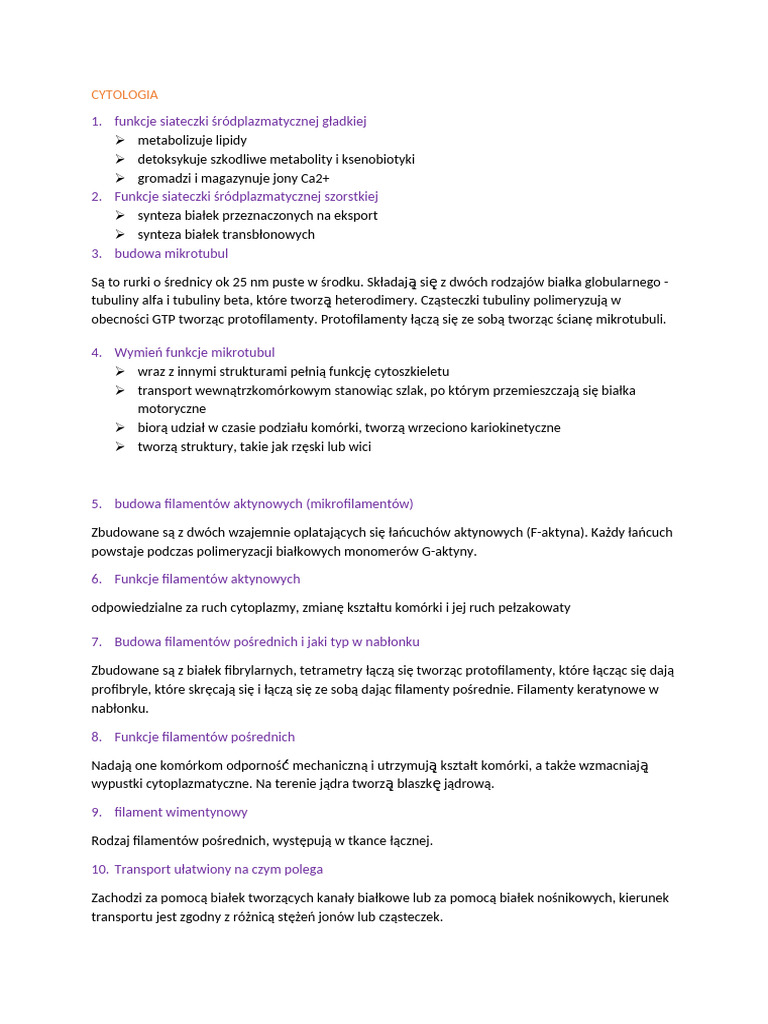 CYTOLOGIA Histo 2 | PDF