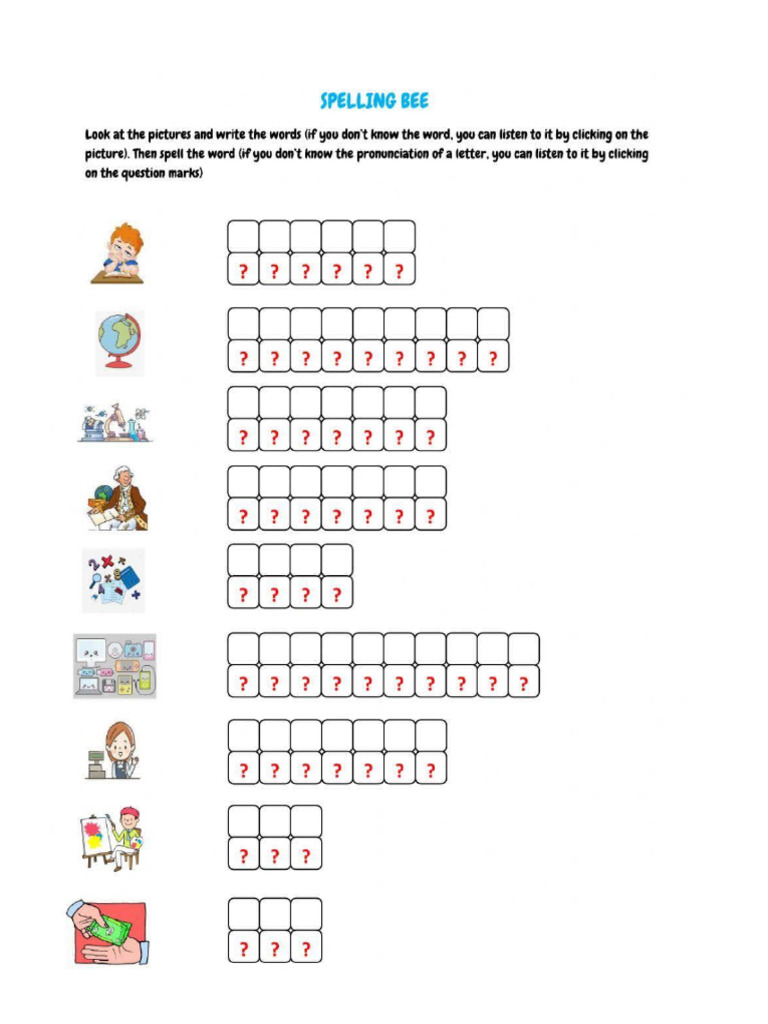 Spelling Bee Practice | PDF