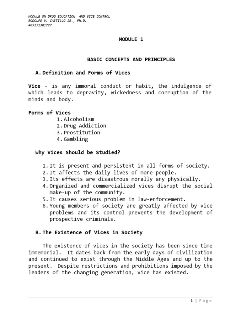 Basic Concepts and Principles Drugs | PDF | Police | Crimes
