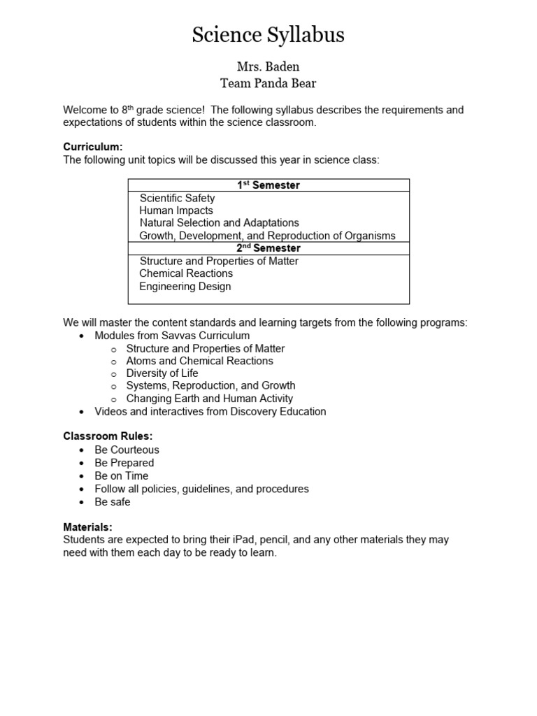 Science_Syllabus_and_Required_Texts | PDF