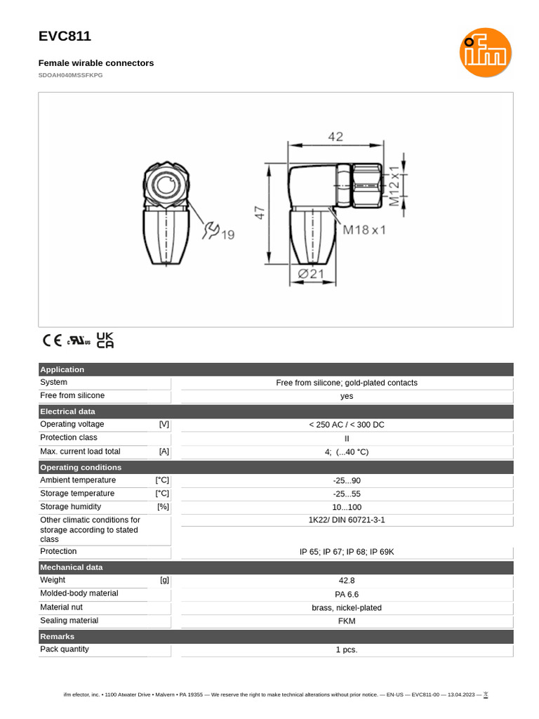 Datasheet EVC811 | PDF