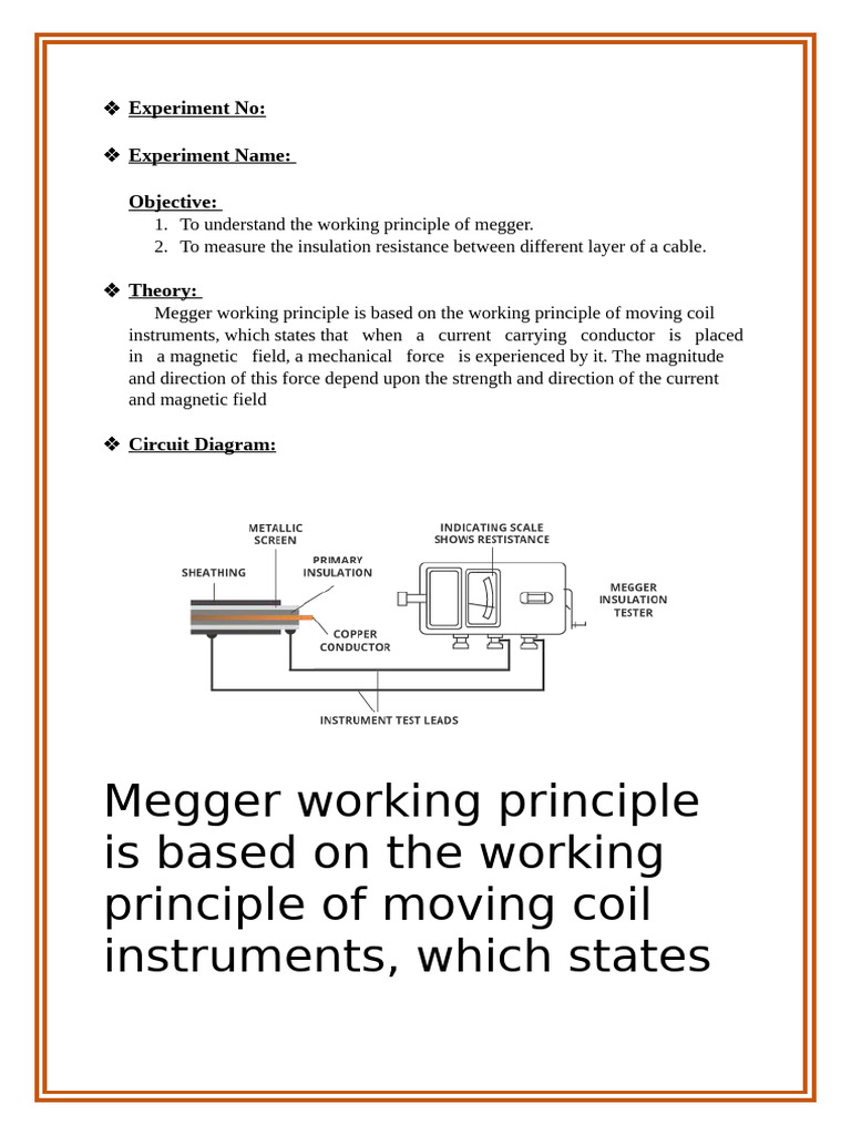 Megger | PDF