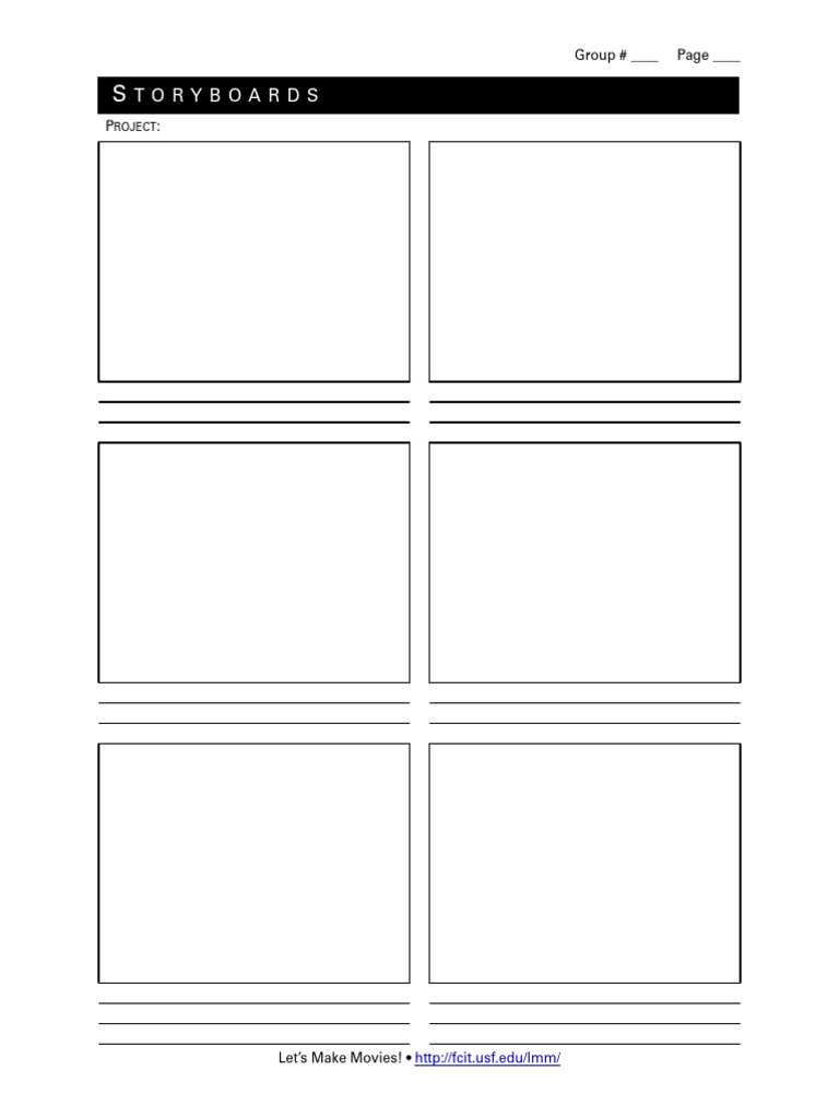 Professional Storyboard Template | PDF
