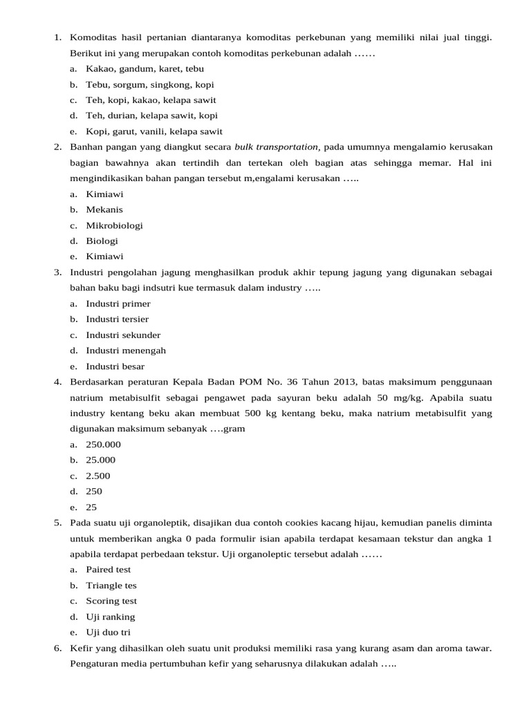 Soal Try Out TPHP | PDF