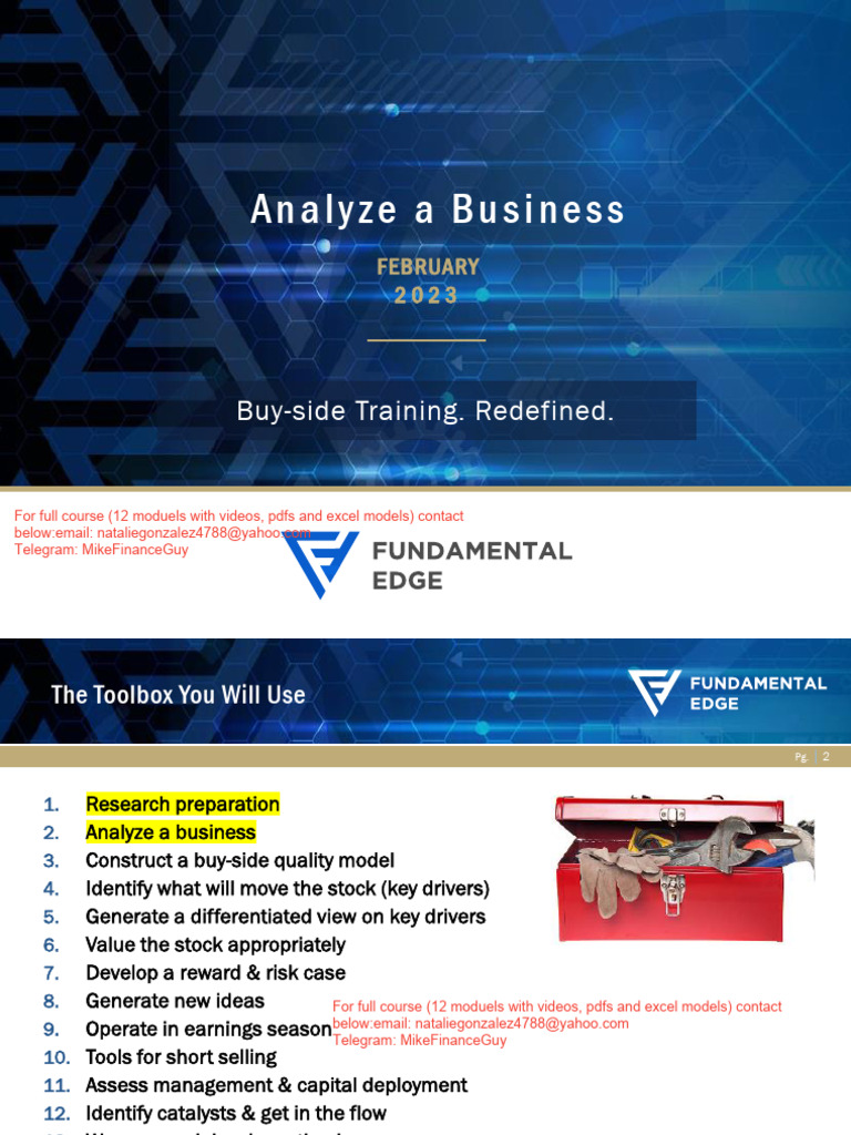 Brett Caughran: Module 2 - Analyze A Business | PDF | Stocks | Income ...