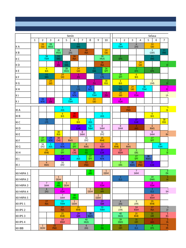 JADWAL | PDF
