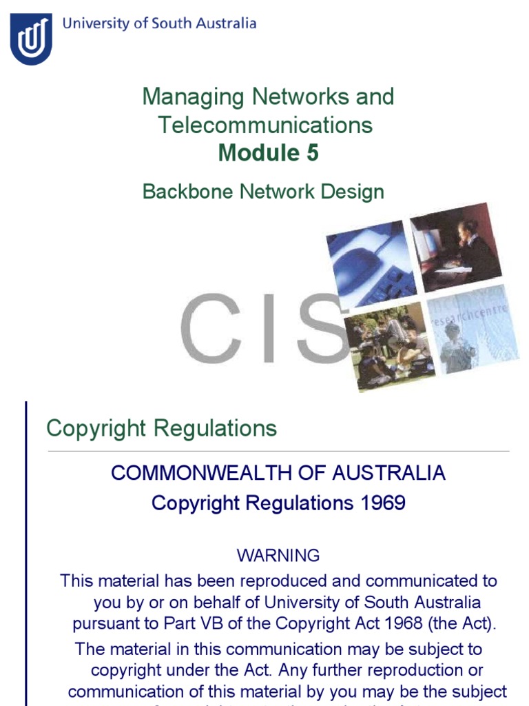 Managing Networks and Telecommunications: Backbone Network Design | PDF ...