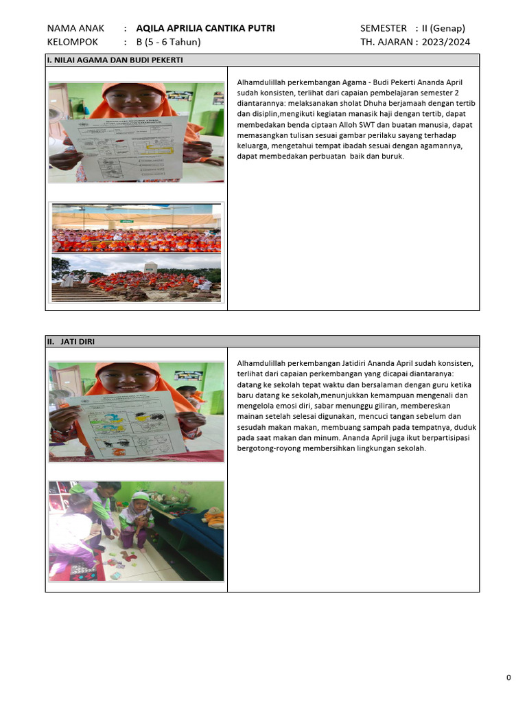 Rapor Sem2-AQILA APRILIA CANTIKA PUTRI | PDF