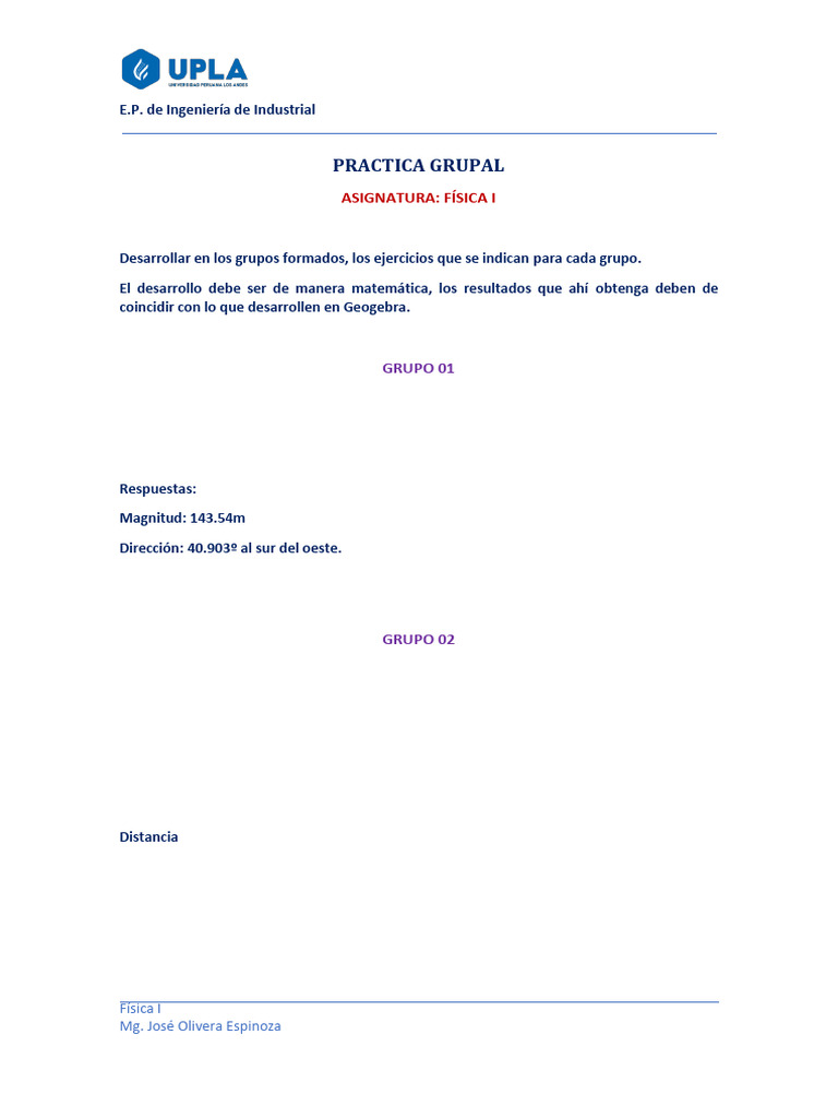 Practica Grupal de Vectores Con Geogebra | PDF