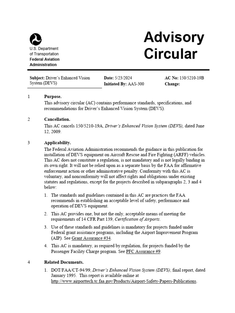 Ac 150 5210 19B Devs | PDF