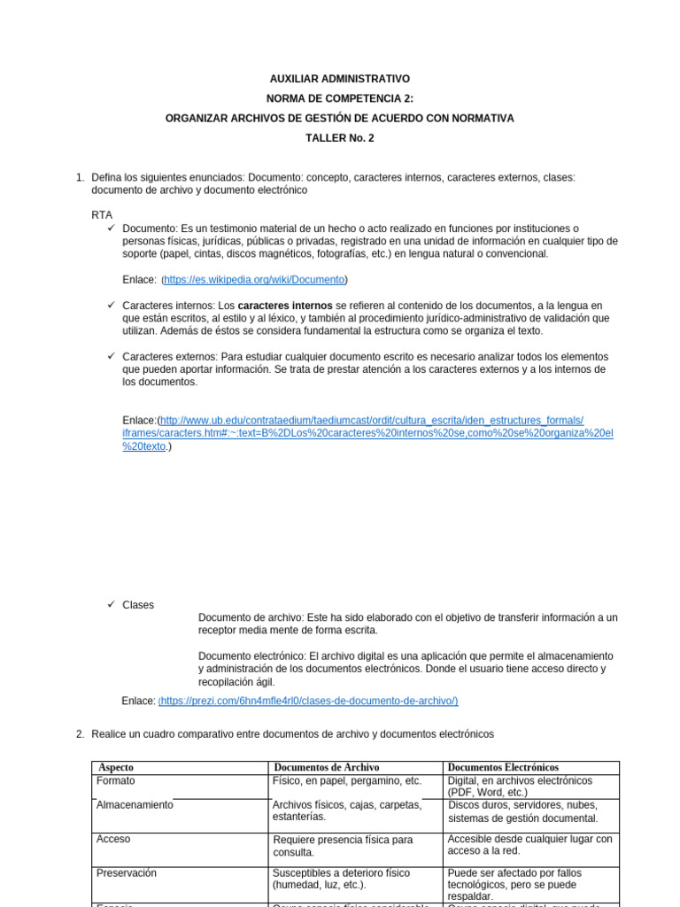 TALLER No. 1 CONCEPTOS - DEFINICIONES (1) Resuelto | PDF