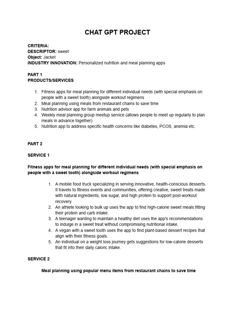 Chat GPT Project | PDF