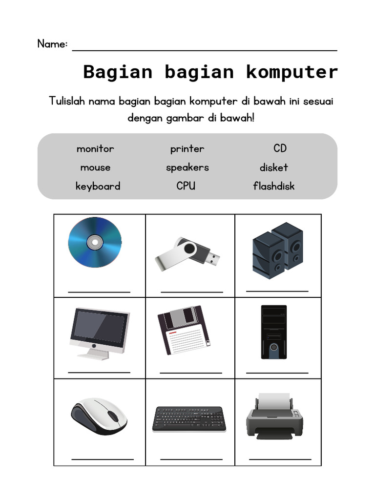 Bagian Bagian Komputer | PDF