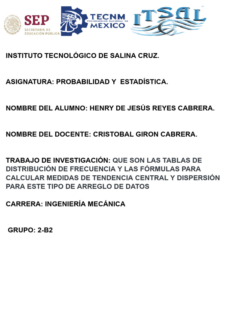 Instituto Tecnológico de Salina Cruz | PDF