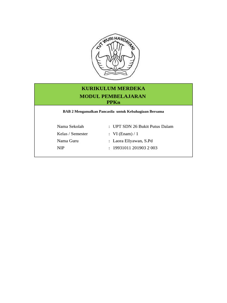 MODUL PPKN 6-2 | PDF