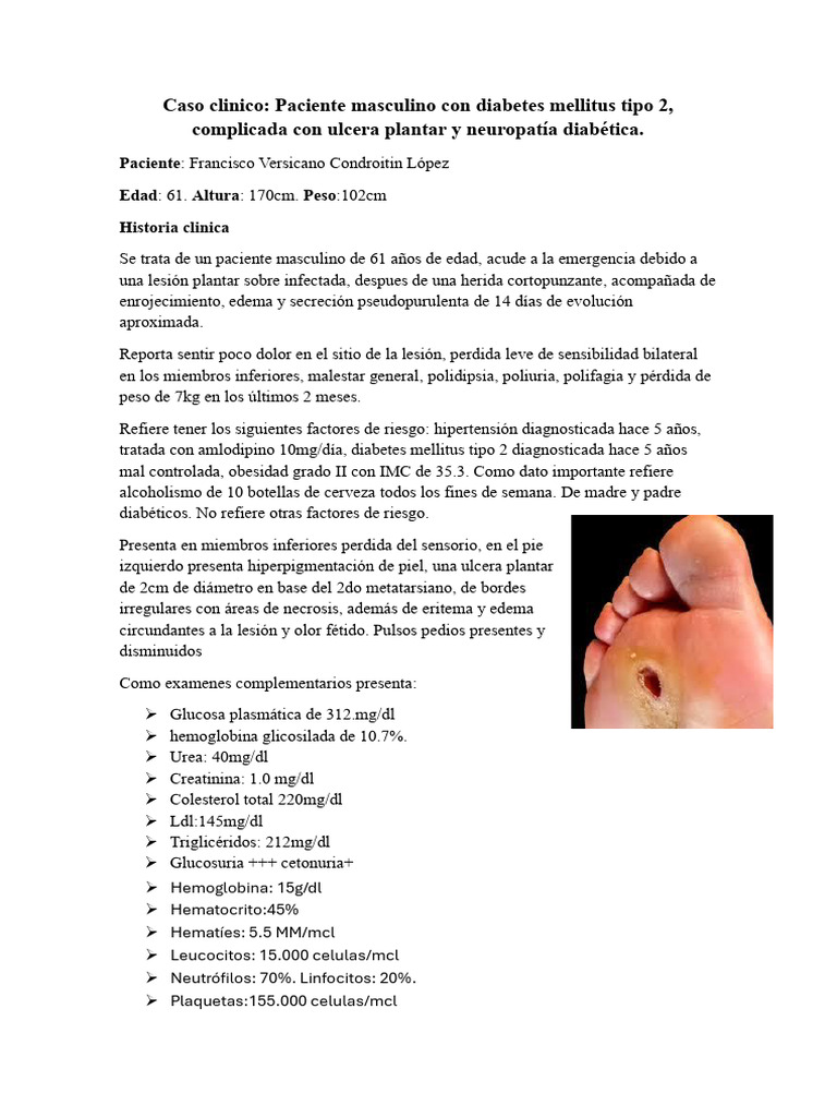 Caso Clinico Diabetes | PDF Caso Clinico Diabetes | PDF