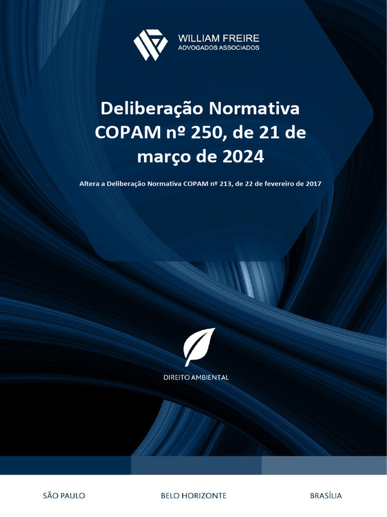Informativo 2024 Alteracoes Na Deliberacao Normativa COPAM No 213 | PDF