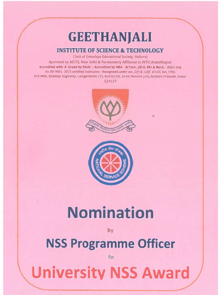 Nss Program | PDF